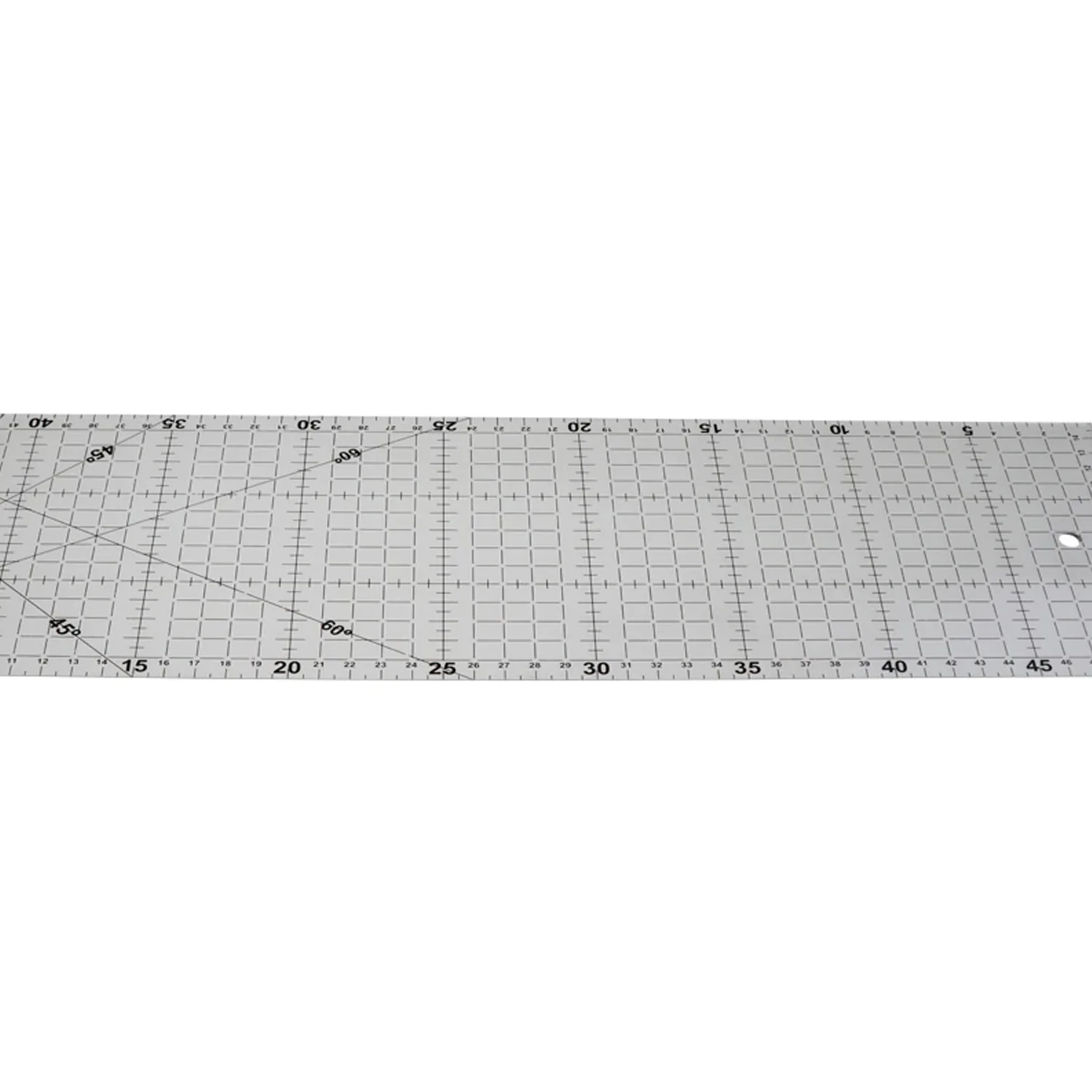 Regla Patchwork Quilting 60x15cm con ángulos 30-45-60 grados | Librería Arquipunto